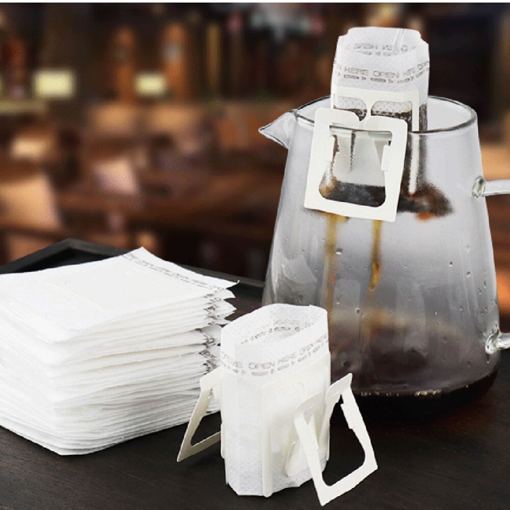 (50) pieces per Disposable Coffee Drip Paper Filter or EAR type Drip ...