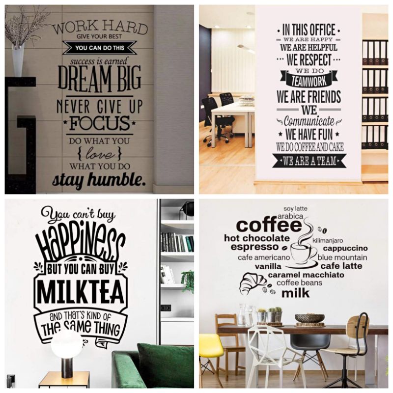 JT5 Wall Sticker Removable Home Decor Vinyl Mural Water Proof | Shopee ...