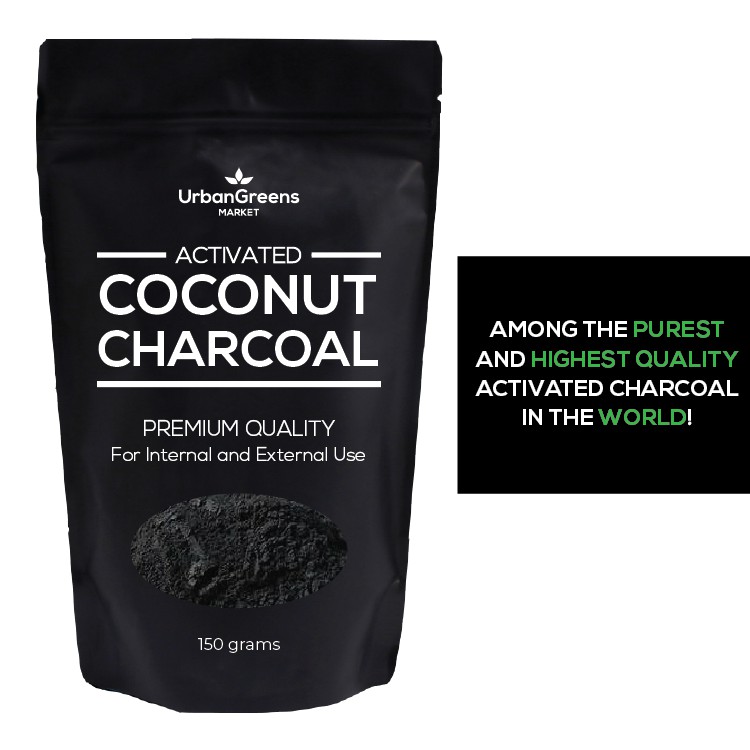 UrbanGreens Market Activated Coconut Charcoal Powder, Food-Grade and ...