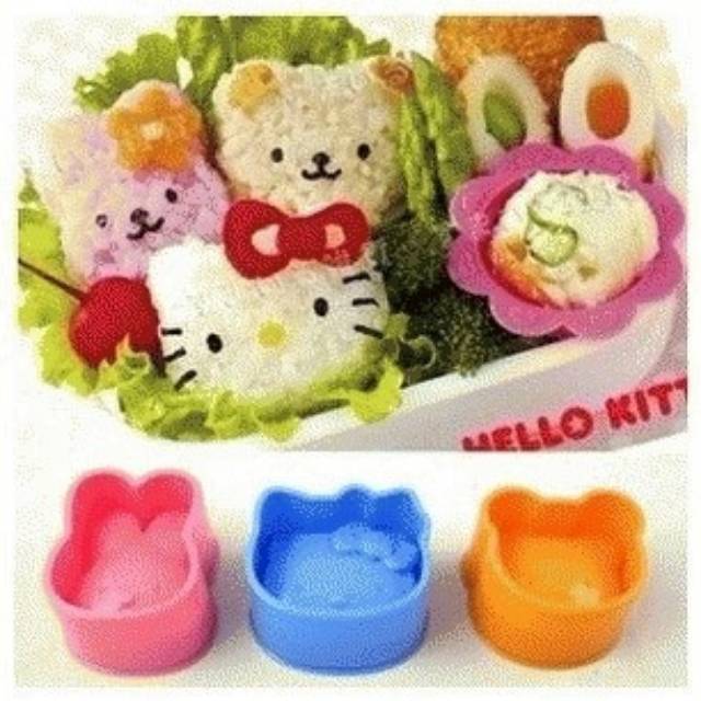 1 set of 3 children's rice bento molds | Shopee Philippines