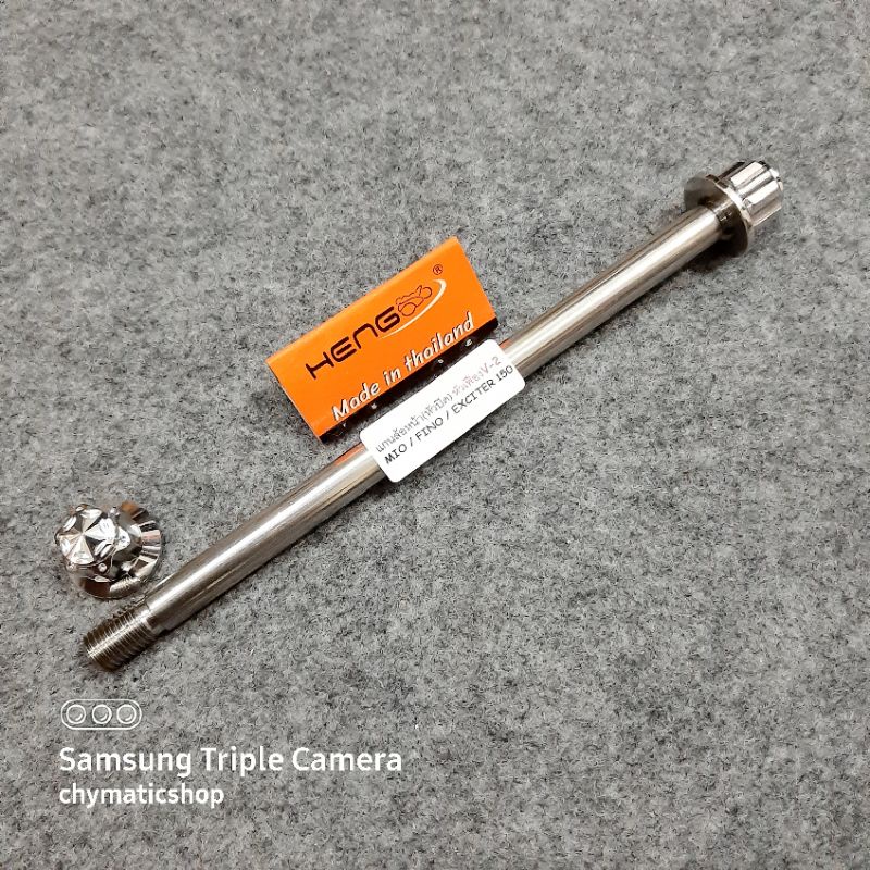 FRONT AXLE PROBOLT STAILESS STENLIST MIO SOUL FINO NOUVO JUPITER VEGA ...