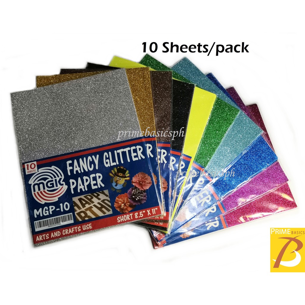 Fancy Glitter Paper 10 sheets Holographic card Scrapbooking Arts&Crafts ...