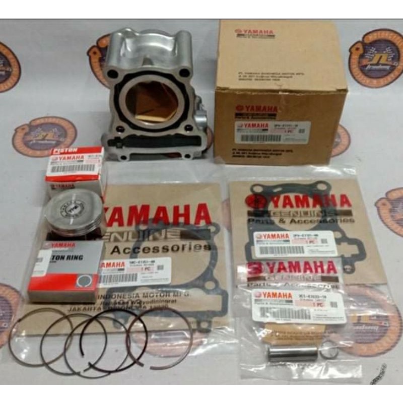 GENUINE STOCK CYLINDER BLOCK BORE KIT 57MM YAMAHA SNIPER 150 V1 V2/ LC ...