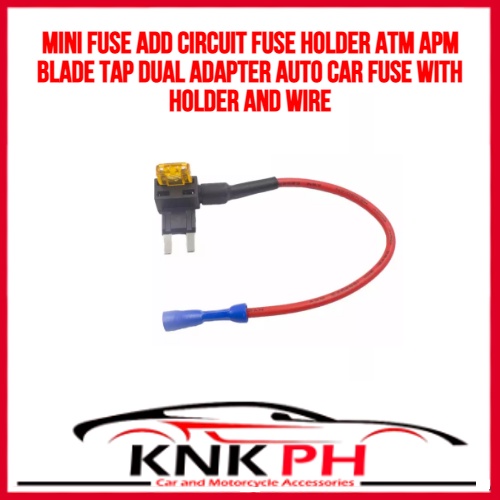 MINI FUSE Add Circuit Fuse Holder ATM APM Blade Tap Dual adapter Auto ...