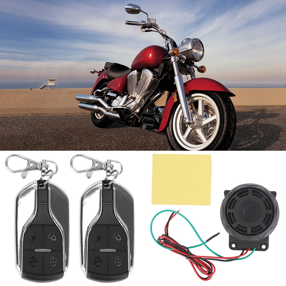 Dual Remote Control Bike Scooter Motor Alarm System Motorcycle Alarm ...