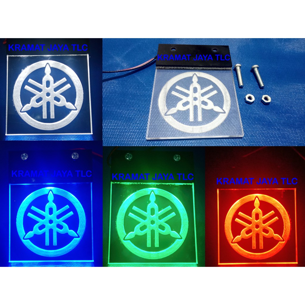 Yamaha LOGO LASER Engraved Acrylic LED Sink WATERPROOF | Shopee Philippines