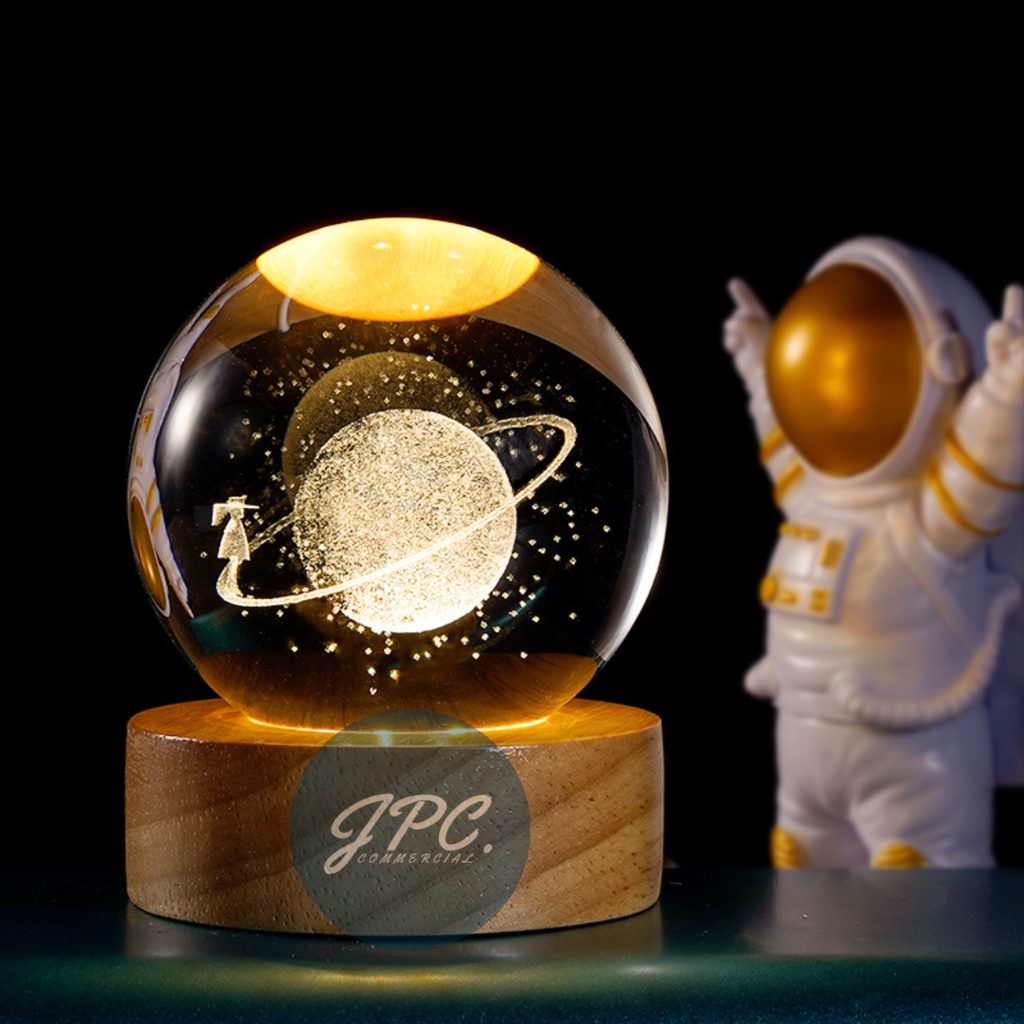 3D Crystal Ball night lamp USB table light Crystal Lamp LED Souvenir ...