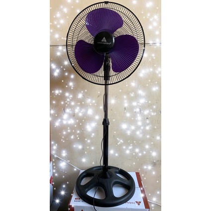 Hanabishi HSF16 Stand Fan 16" HSF-16 black/purple (Houseware Express ...