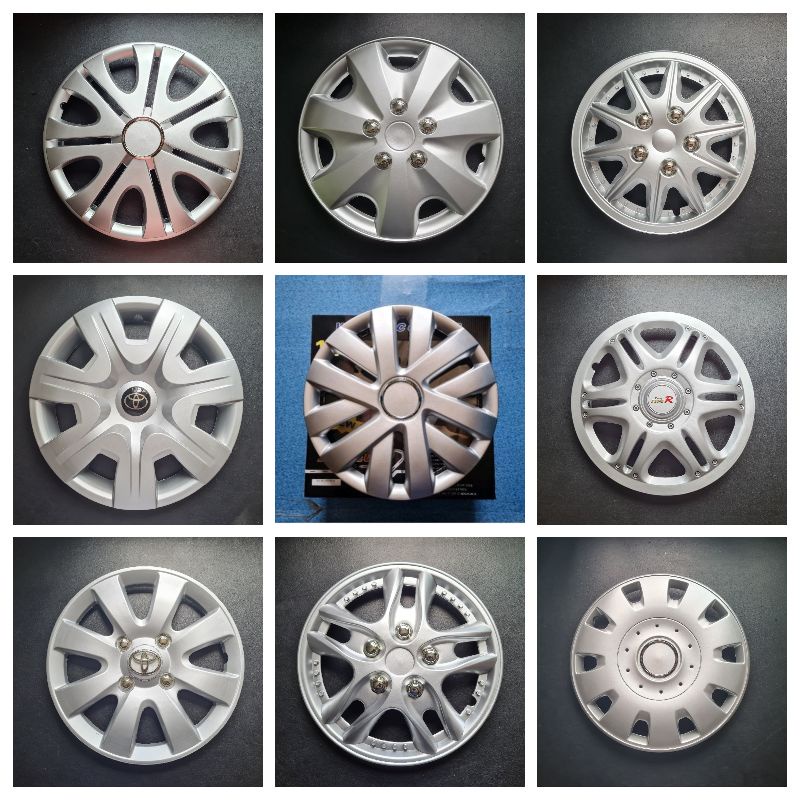 R15 (4 Pc) Wheel Hub Cap Silver Design Hi Ace Innova H100 Etc | Shopee ...