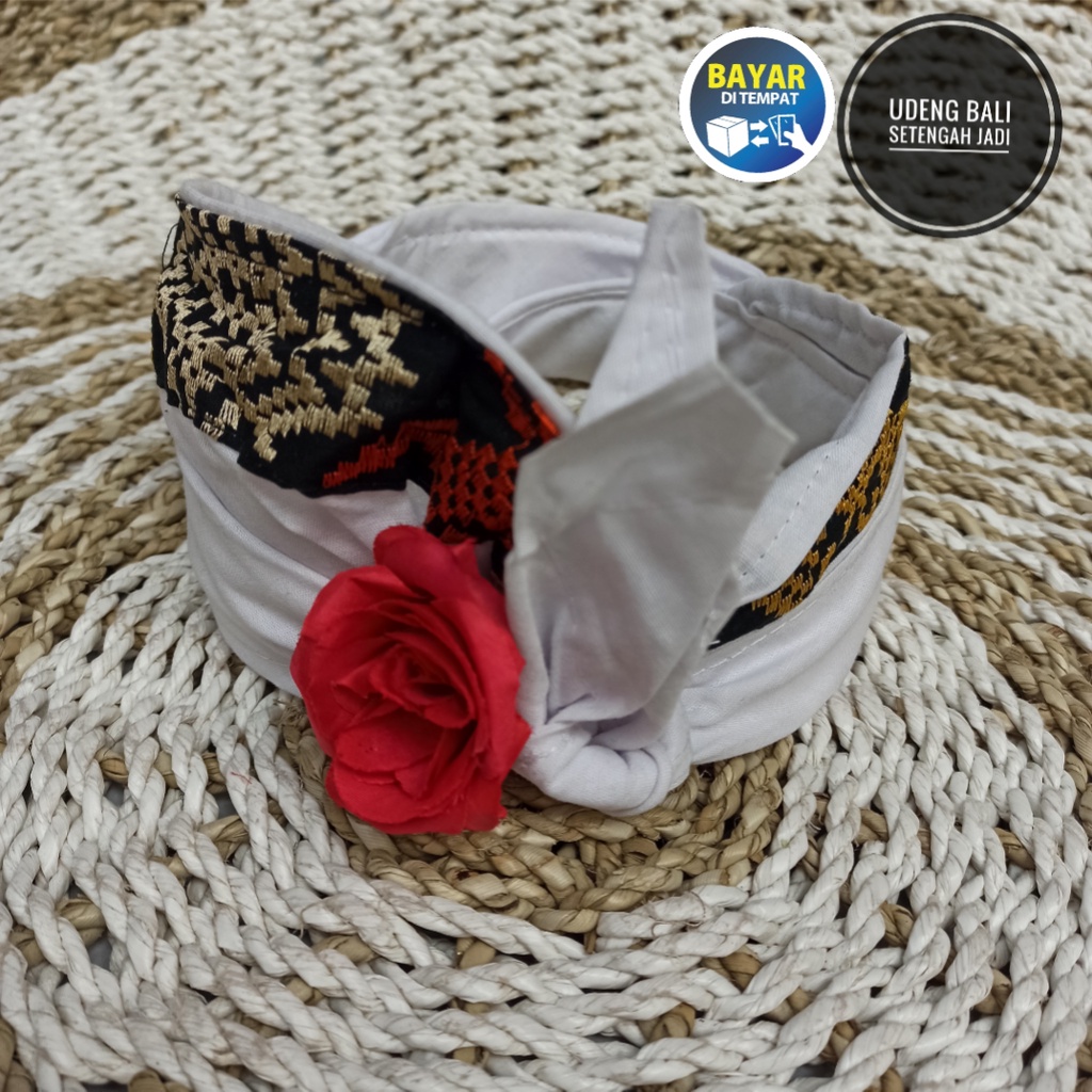 Udeng bali endek is half-finished the newest udeng for adult men ...