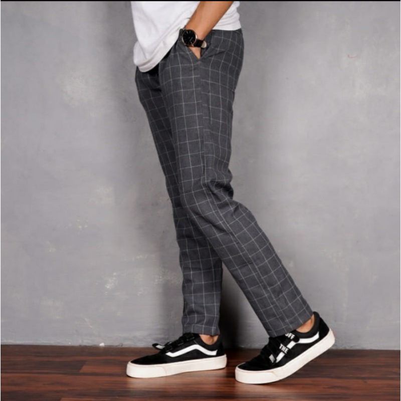 Long Tartan Trousers Viral Plaid Trousers | Shopee Philippines