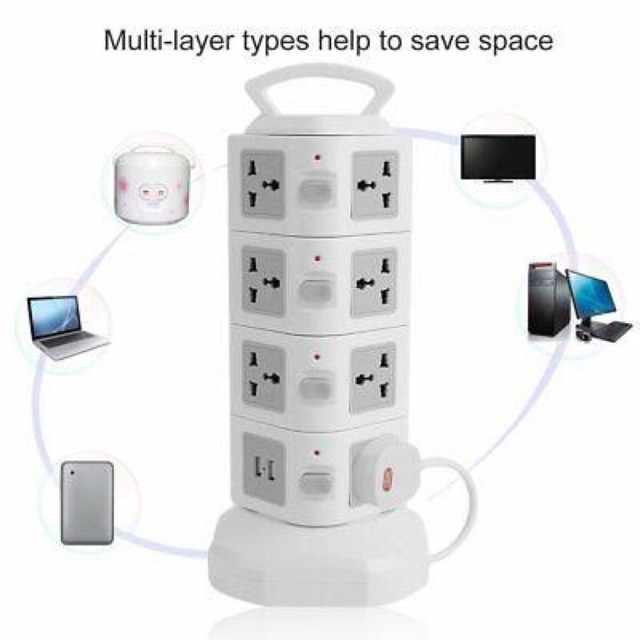 leo&bea 4layer socket 2usb +14 socket 4 layer Office multifunctional ...