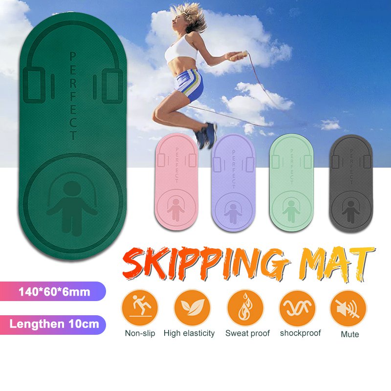 6MM Skipping Yoga Mat TPE Non Slip Mute With Location Line For Indoor ...