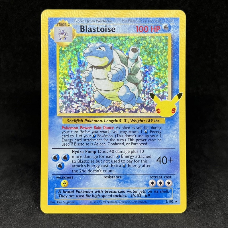Pokemon TCG Blastoise Classic Collection Holo Rare 2/102 2021 25th ...