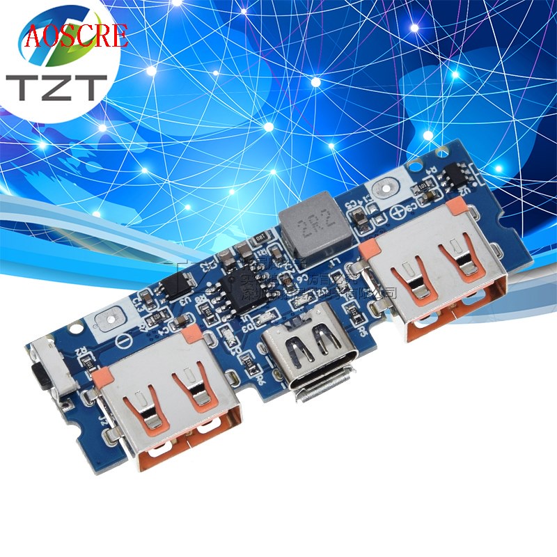 Type-C Charging Port Dual usb Power Bank Board 5V2.4A DIY Motherboard ...