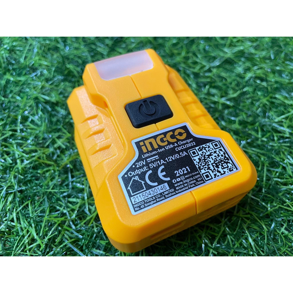 Ingco LI-ION Lithium Ion USB A Charger Power bank 20V CUCLI2022 BARE ...