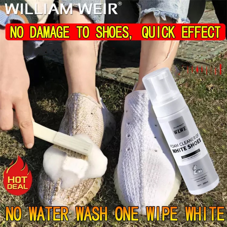 WILLIAM WEIR white shoes cleaner 200ml shoe cleaner for white shoes ...