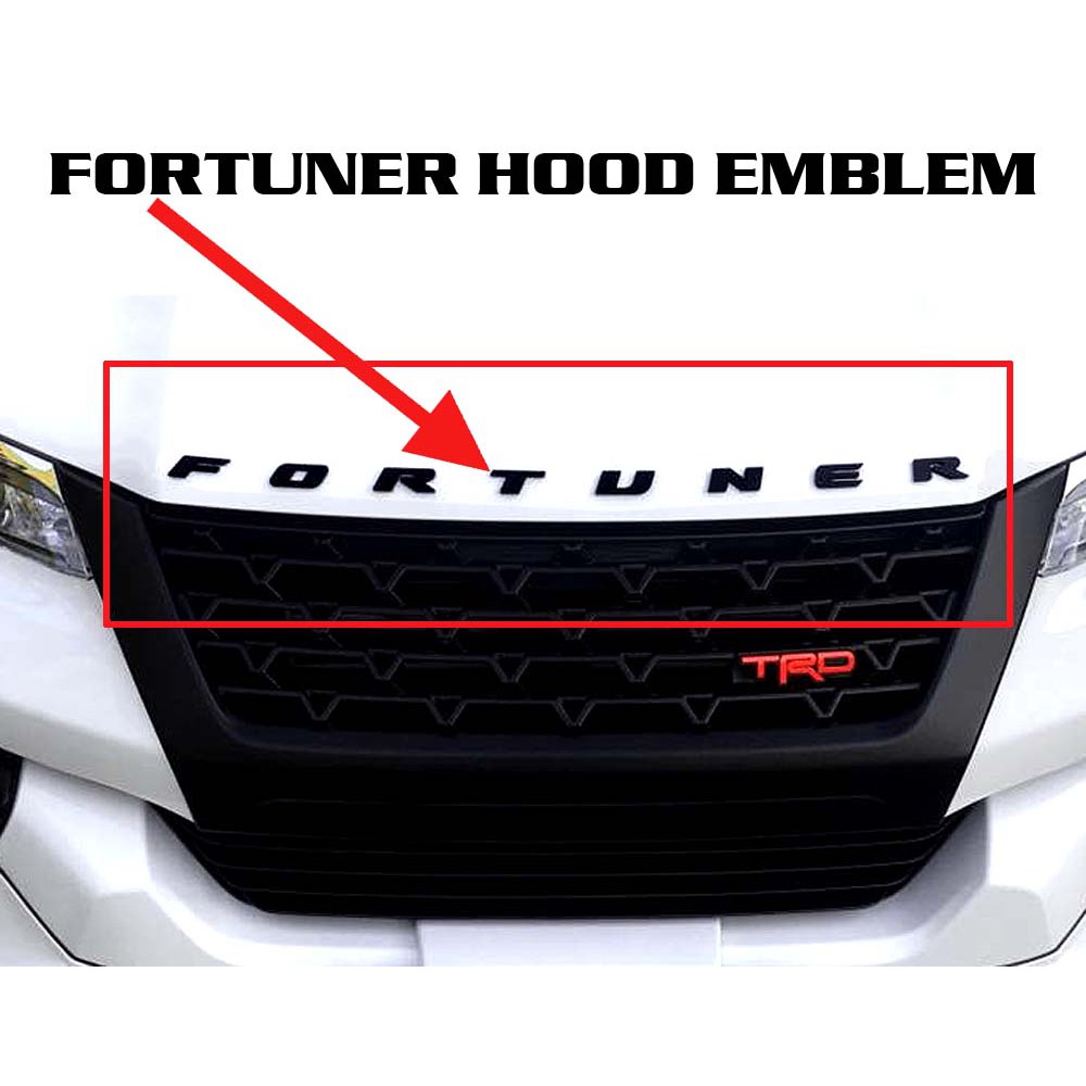 Fortuner Hood Emblem (Black) | Shopee Philippines