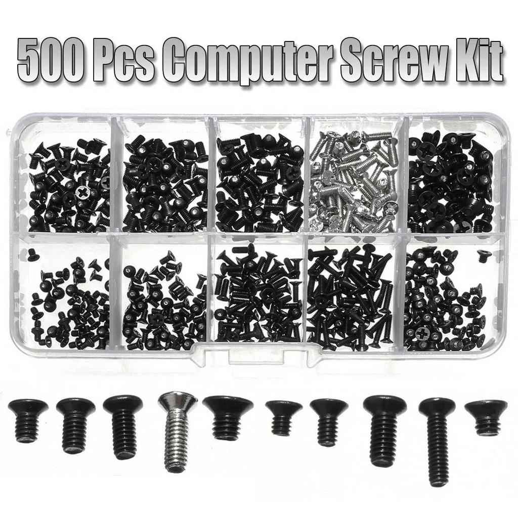 Comprehensive Laptop Screw Assortment Kit - 500 Pieces for Desktop and ...