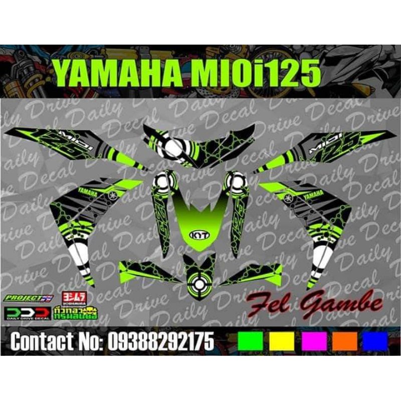 mio i 125 /M3 (FULL DECALS) | Shopee Philippines