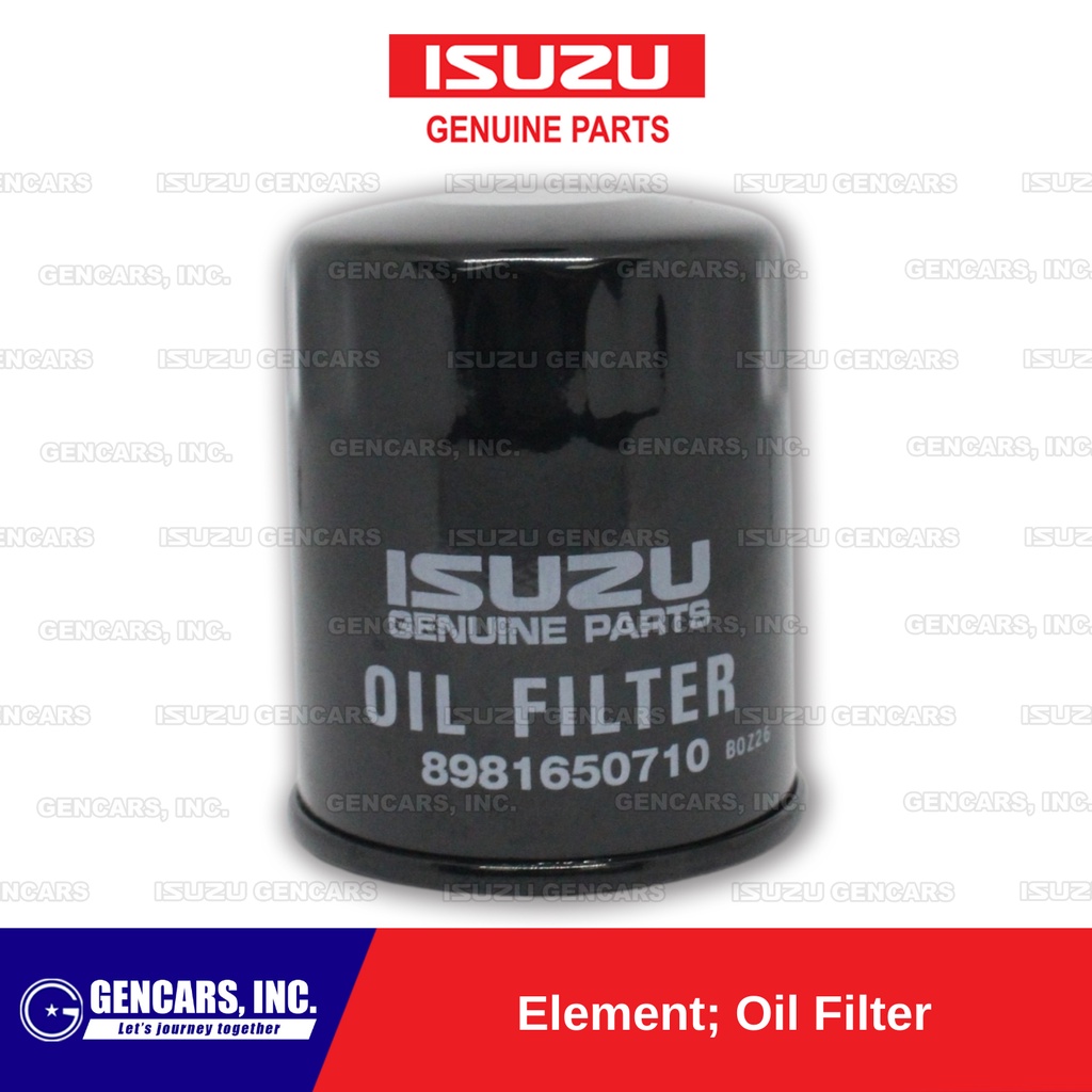 Isuzu Oil Filter Element Type for D-Max, mu-X (8-98165071-0) (Genuine ...