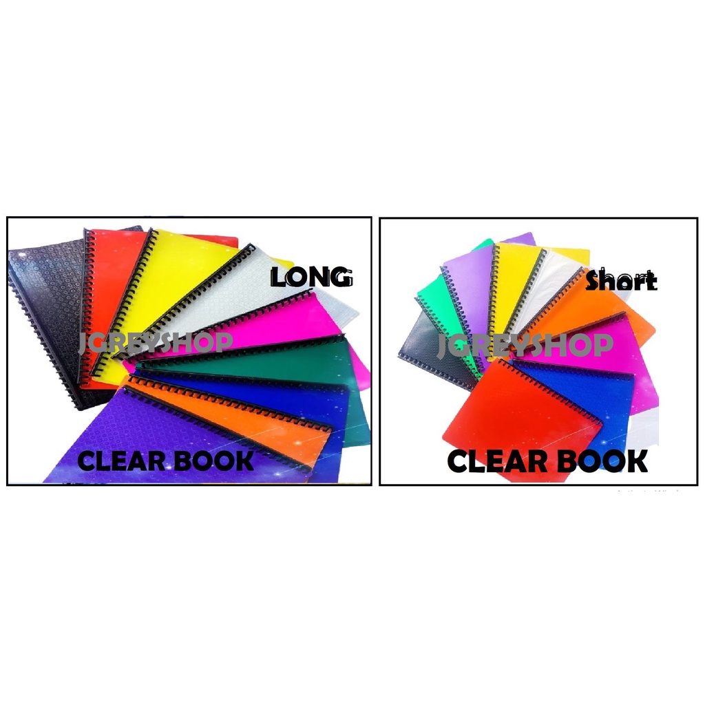 Clear Book Long and Short | Shopee Philippines