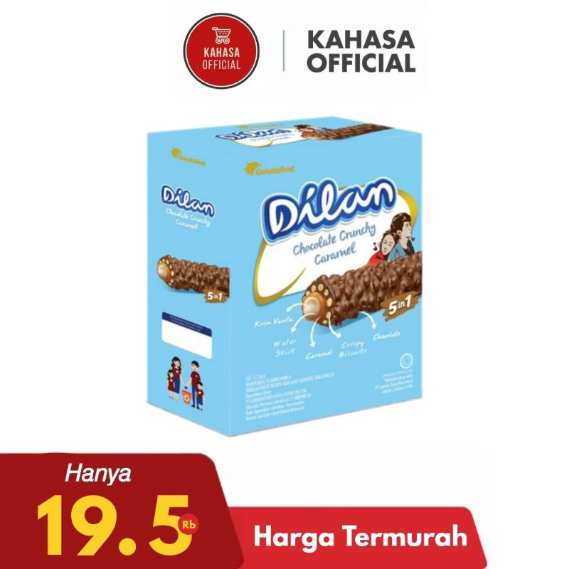 Dilan Chocolate Crunchy Caramel 24gr x 12Pcs (1 Box) | Shopee Philippines