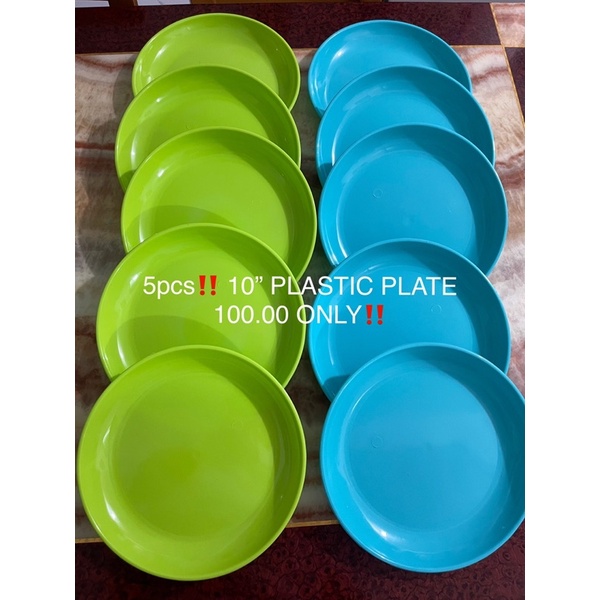 4+ 1 FREE‼️ 10” PLASTIC PLATE! MAKAPAL! MATIBAY! | Shopee Philippines