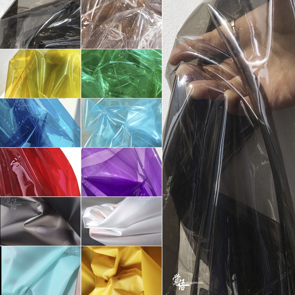 Transparent Frosted Liquid Film TPU/PVC Fabric Waterproof See-through ...