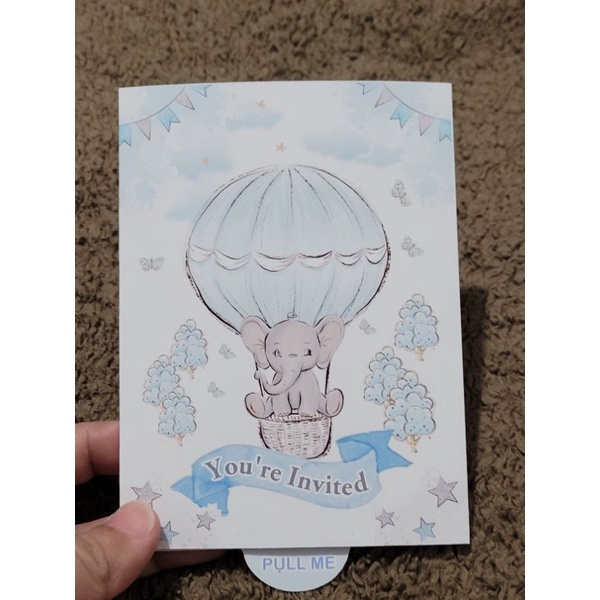 ELEPHANT PULL ME INVITATION 10pcs | Shopee Philippines
