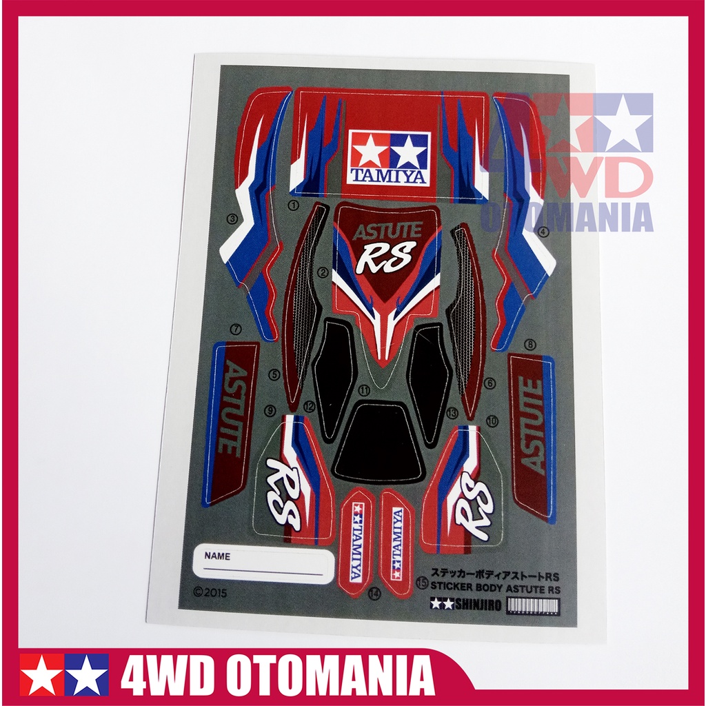 Tamiya - Astute RS Body Sticker - Shinjiro | Shopee Philippines