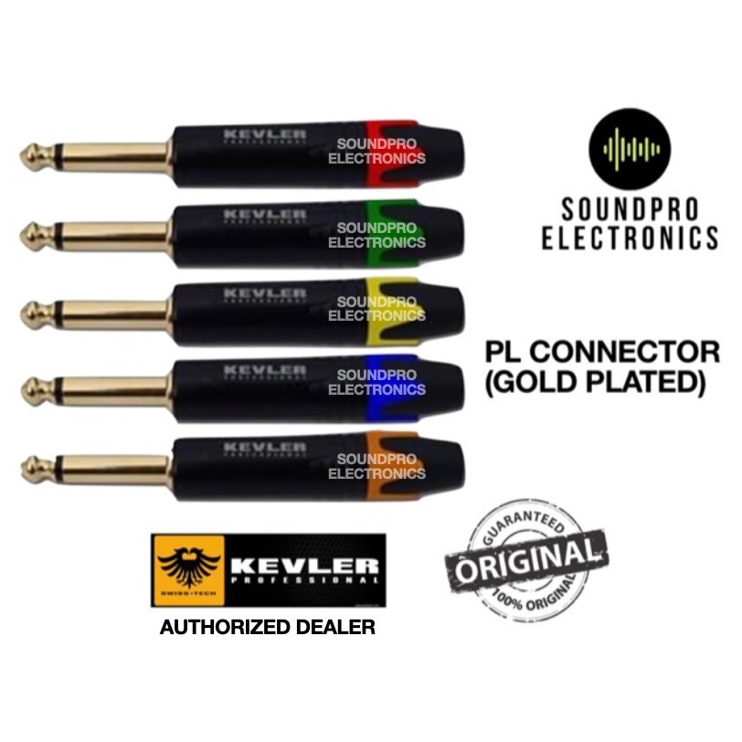 Kevler PL-55 Mono Plug Connector (Gold Plated) (2pcs) | Shopee Philippines