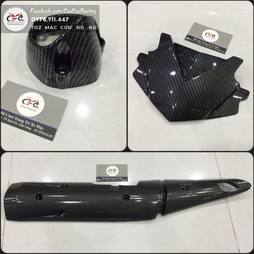 Combo 3 Piece Carbon EX150 Bonnet Hood | Shopee Philippines