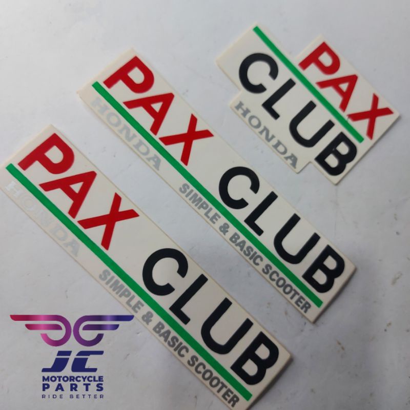 STICKER / DECALS FOR HONDA YAMAHA PAX CLUB | Shopee Philippines