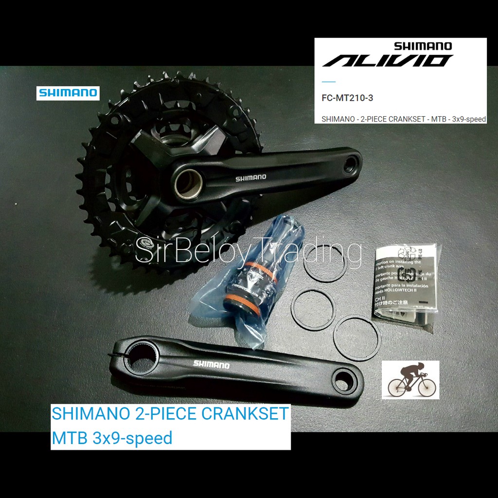 Shimano FC MT210-3 MT210-2 Hollowtech II Crank Set with BB Shimano ...