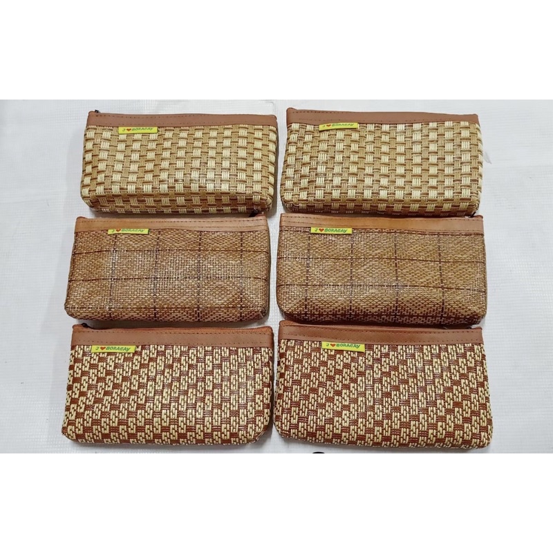 Rattan Long Wallet Pouch (1 pcs) Banig Travel Pouch Banig Wallet ...