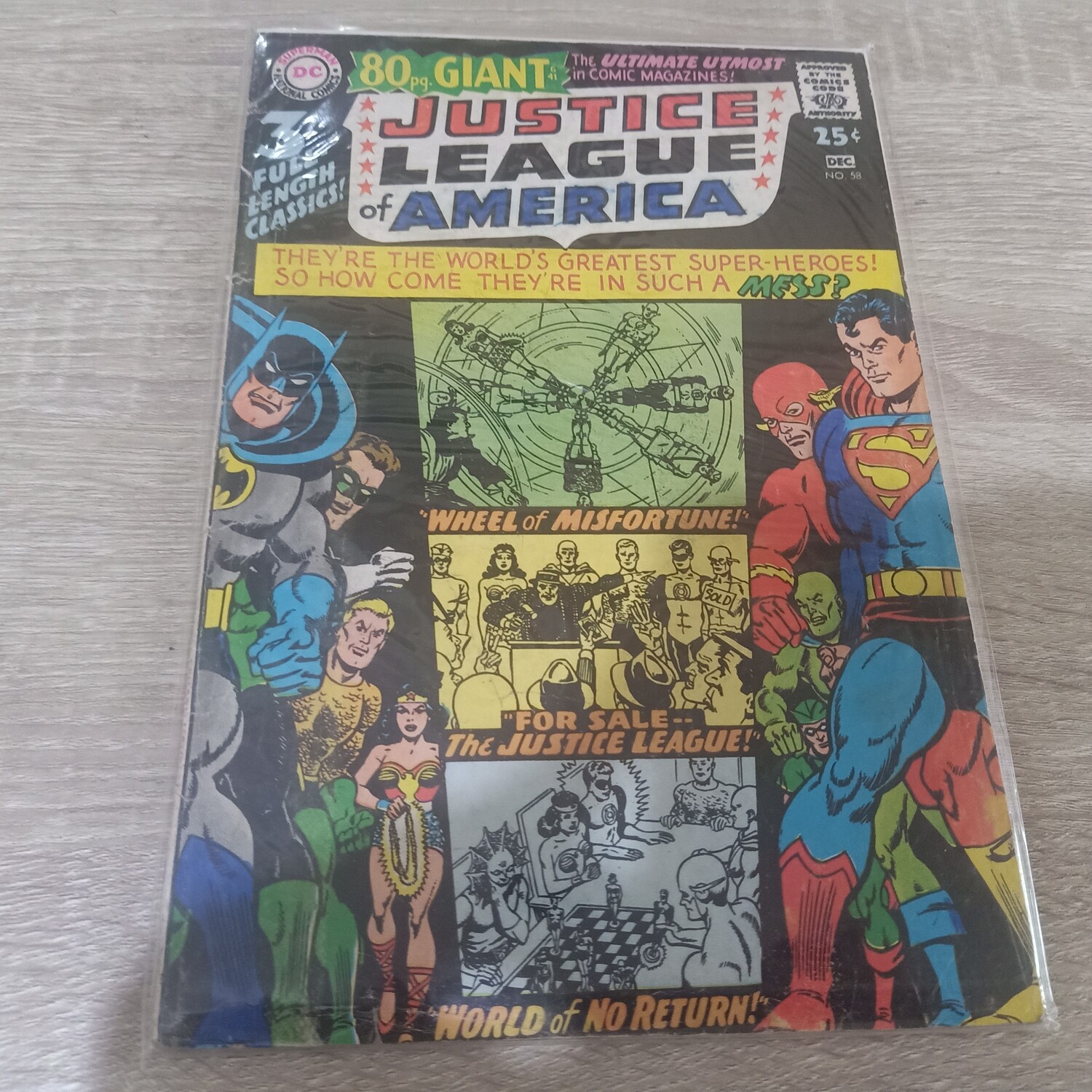 80 page giant Justice League of America #58(1967) - VG condition ...