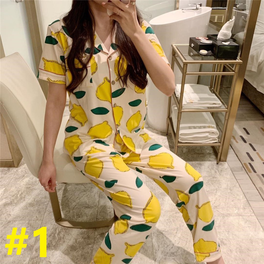 HANHAN New Korean Cotton sleepwear Shortsleeve pajama /nightwear ...