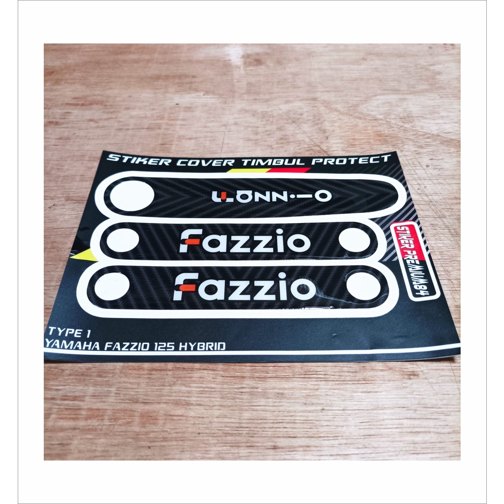 Yamaha Fazzio body embossed sticker, Fazzio embossed sticker variation ...