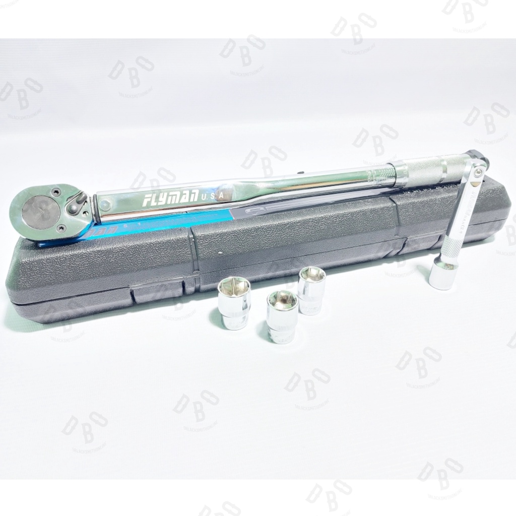 Flyman 1/2" Drive Adjustable Torque Wrench Click Type 210(NM) | Shopee ...