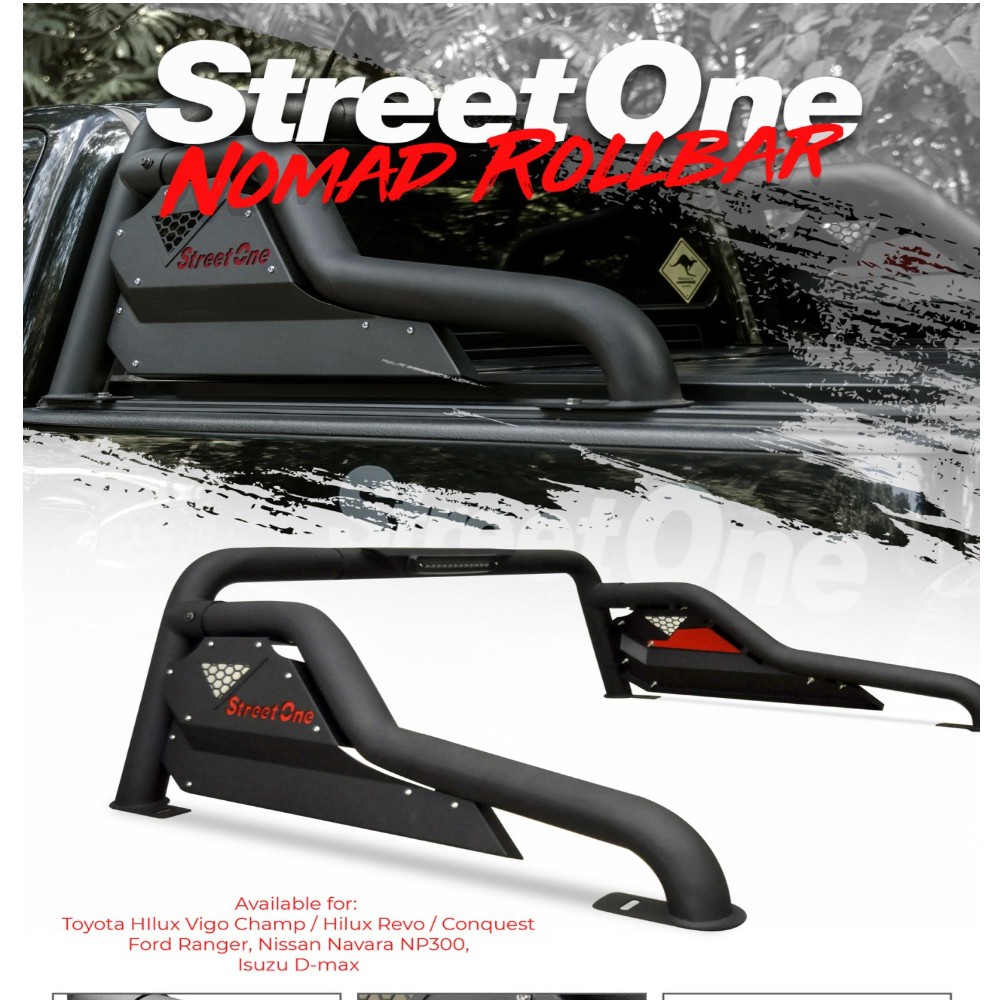 Isuzu Dmax 2008-2023 Street one Hard steel Roll bar Thailand Made ...