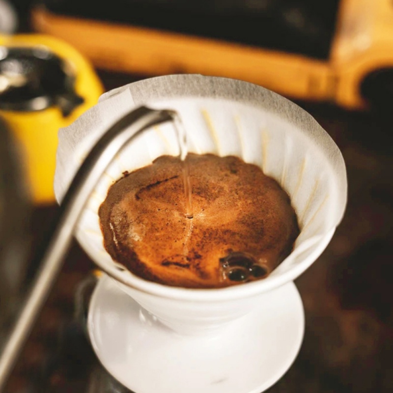 100 Pcs V60 Drip Filter Paper Coffee Maker Filter Natural wood pulp ...