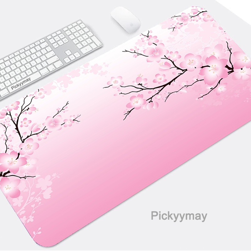Cherry Blossoms Sakura Mousepad Gaming Accessories Art Large Mouse Pad ...