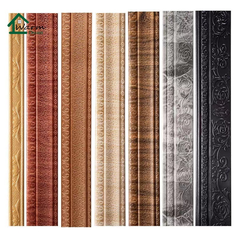 2.3m 3D Wall Skirting Wallpaper Border Wall Sticker Waterproof Wall ...