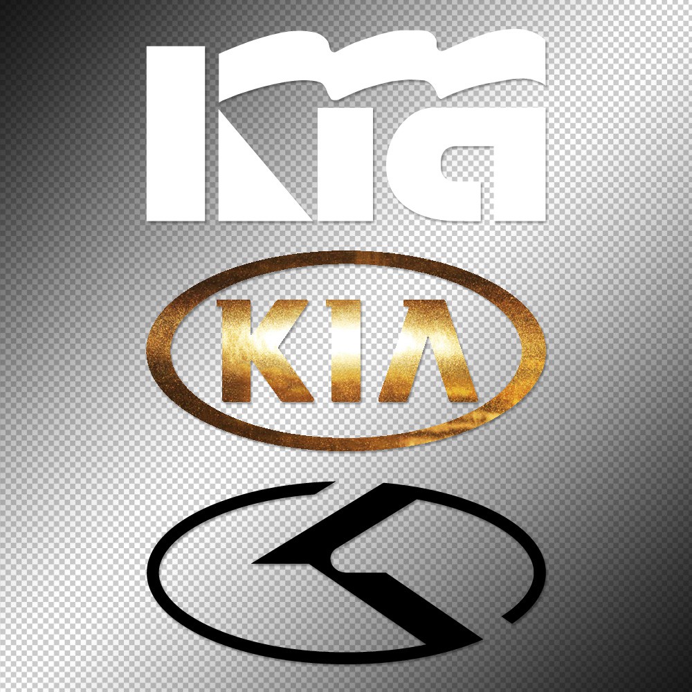Stickers | (2) Kia Logo | Weather proof die-cut decals | 3 inches ...