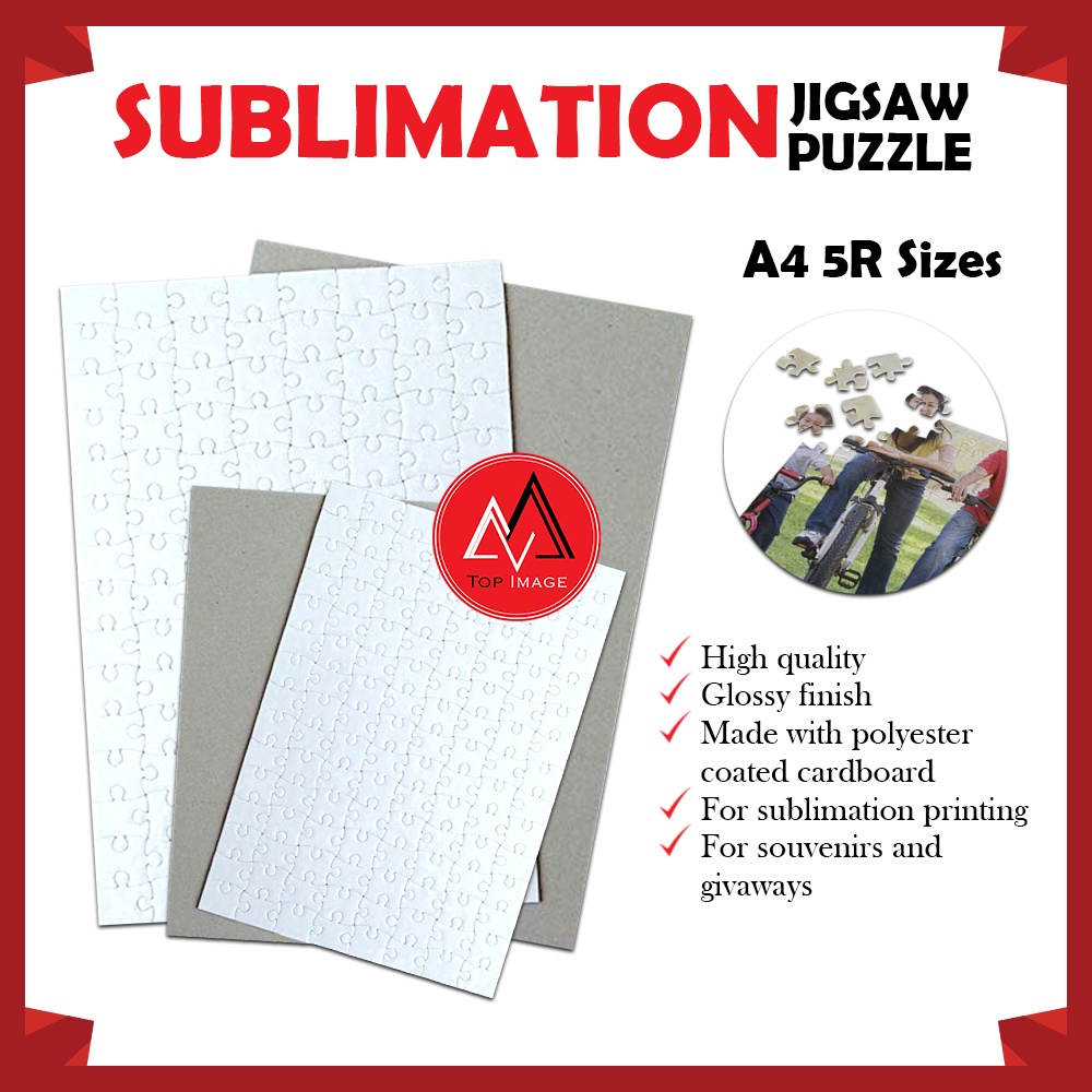 Printable Puzzle DIY Craft Blank Puzzle For Heat Press Sublimation Ink ...