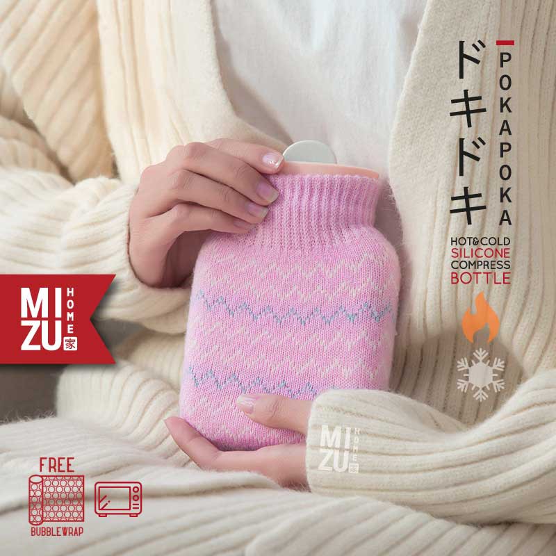 POKAKAP Hot&Cold Silicone Compress Bottle Water Ice Bag Microwave Hot ...