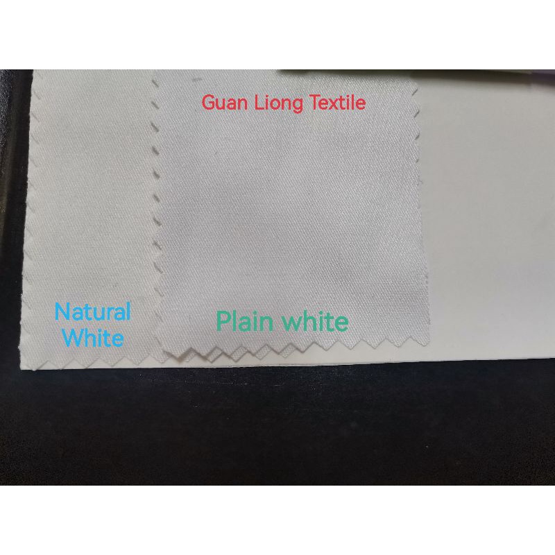 Boss Fine Twill Lacoste made Superfine cotton fabric White 45" width ...