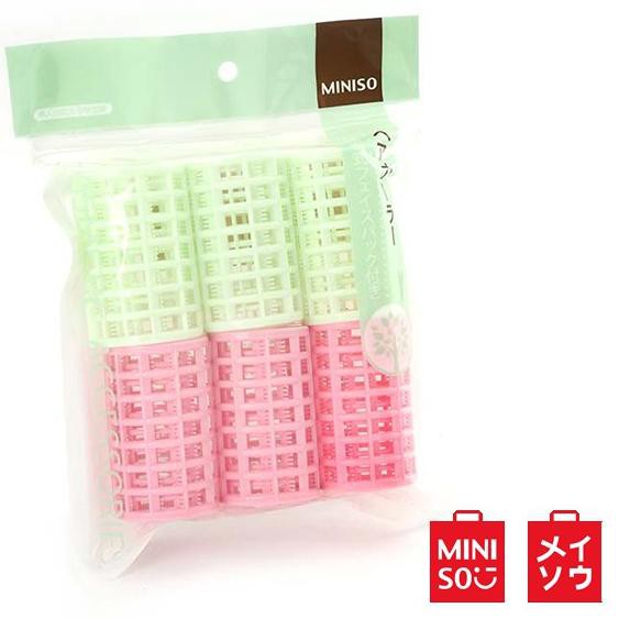MINISO Official Medium Hair Roller / Hair Roll (8 Packs) | Shopee ...