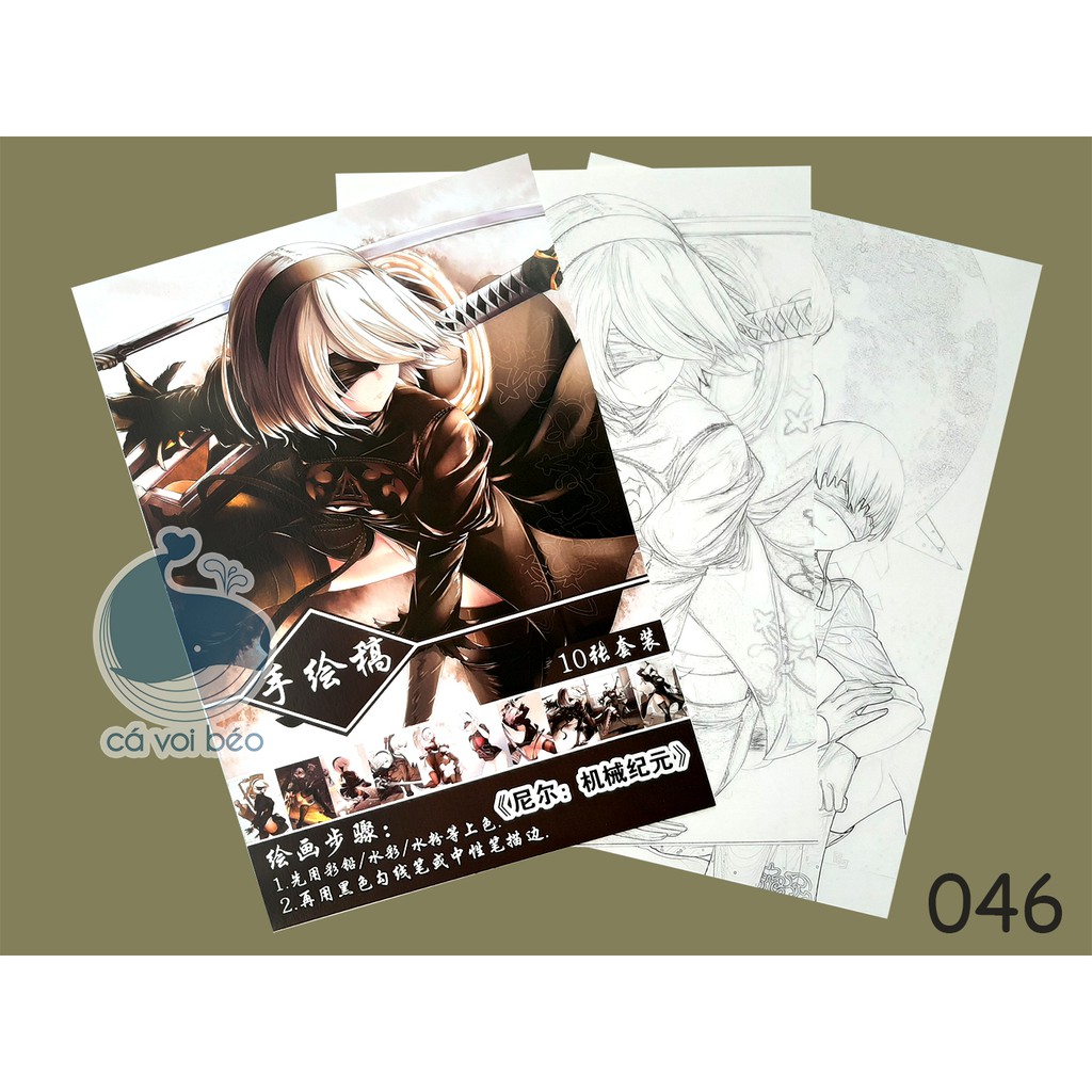 Nier Automata YoRHa Manufacturing, Painting anime manga | Shopee ...